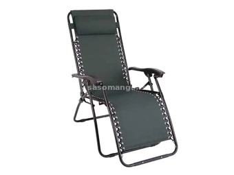 Baštenska relax stolica siva DJ48065