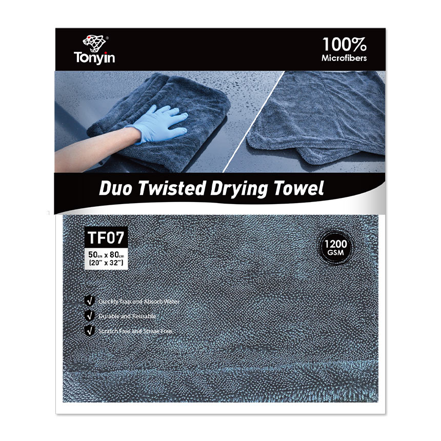 Peškir za sušenje automobila Duo Twisted Drying Towel 50x80cm 1200gsm