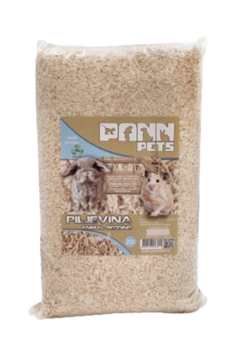 PannPets piljevina natural 20 lit