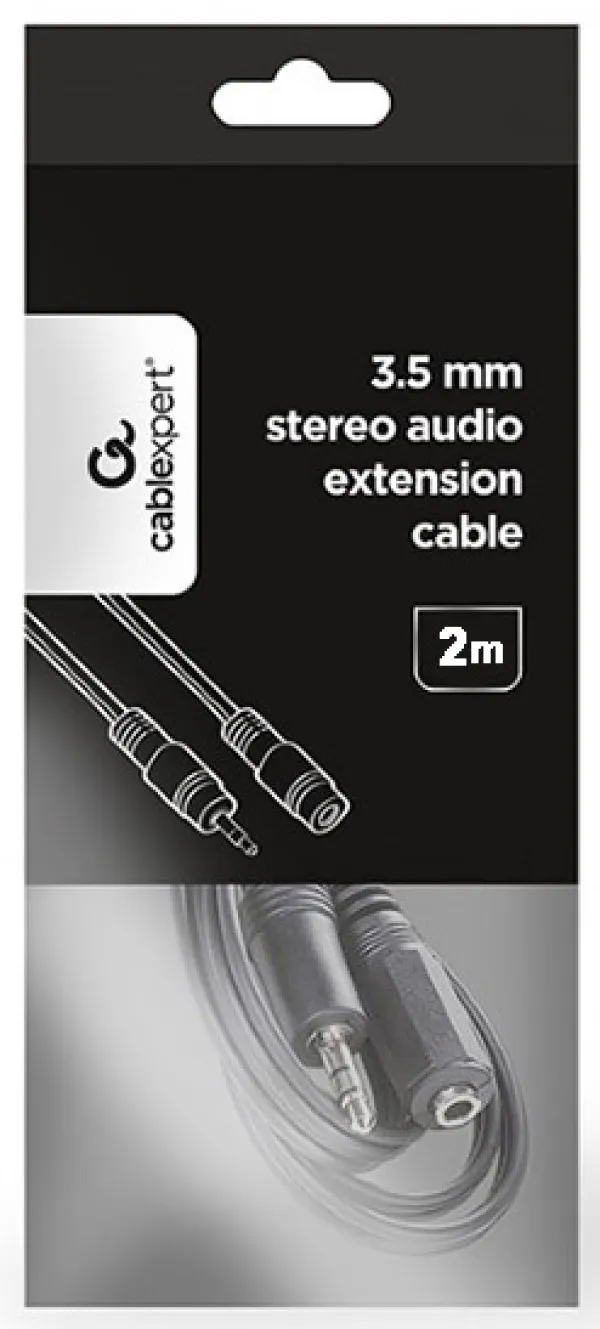 GEMBIRD CCA-423-2M Gembird 3.5mm musko-zenski stereo kabl 2m