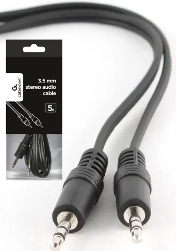 GEMBIRD CCA-404-5M Gembird 3.5mm stereo plug to 3.5mm stereo plug audio AUX kabl 5m