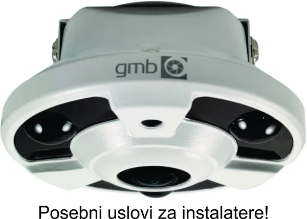 GEMBIRD CAM-IP8MP-SKY30 GMB kamera 8 mpix Fish ip camera 360 stepeni 1.8mm 20m, POE