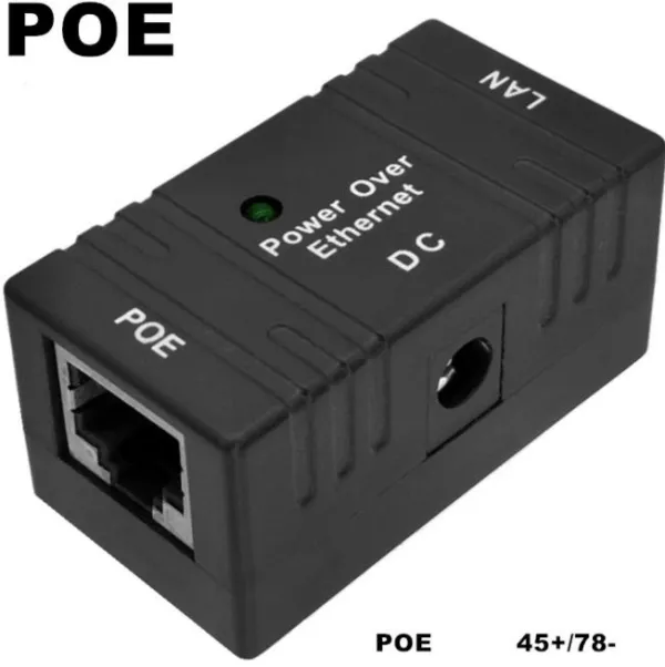 GEMBIRD POE-INJ-4810 Gembird 48V/1A 130W, 100mbps passive POE injector od 5~48V, konektor 5.5x2.1mm