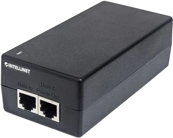 Intellinet Gigabit Ultra PoE+ Injector, 1x60W Port, Plastic Housing