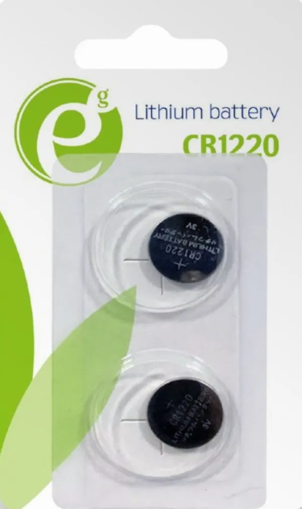 GEMBIRD EG-BA-CR1220-01 ENERGENIE CR1220 Lithium button cell battery 3V PAK2