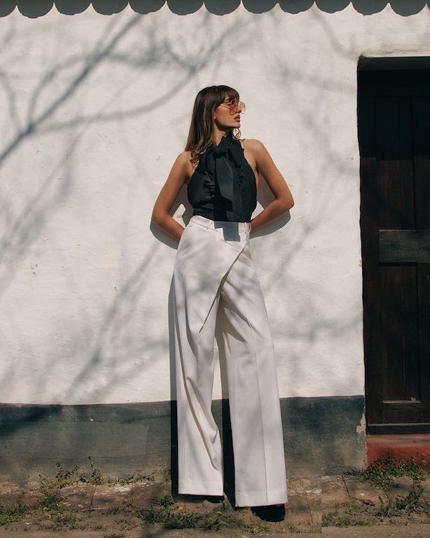 Oversize pantalone BLUEBIRD White