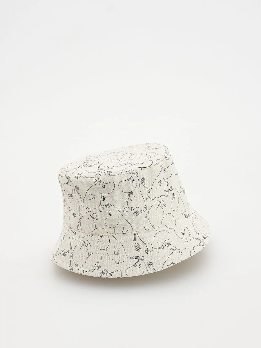 Šešir bucket hat od mešavine lana Moomin
