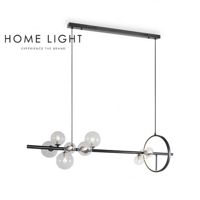 HOME LIGHT – LUNA 198 VISILICA 7XG9/15W 3000K CRNA