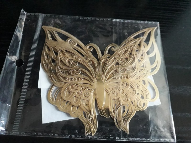 3D Leptiri GOLD TYPE 3 12 Komada NOVO