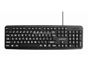 GEMBIRD KB-US-103 Standardna tastatura sa VELIKIM slovima US