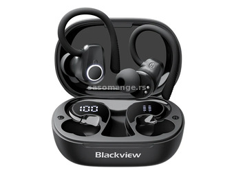 Bežične slušalice sa zakačkom za uši Blackview AirBuds 60 Black/BT 5.3/USB Type-C/IPX4