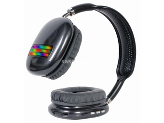 GEMBIRD BHP-LED-02-BK Gembird Bluetooth stereo Slusalice sa mikrofonom Bt V5.0 400mAh/32Ohm, 2h L...