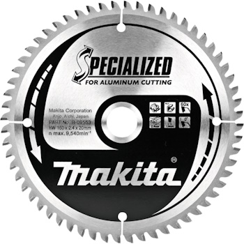 Makita list za testeru od tvrdog metala za aluminijum 160mm B-09569