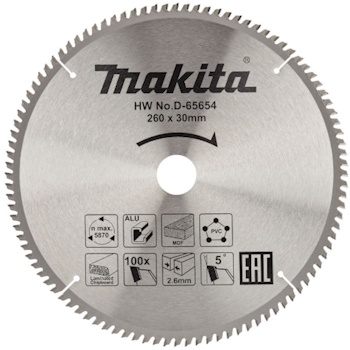 Makita TCT list testere 260mm D-65654