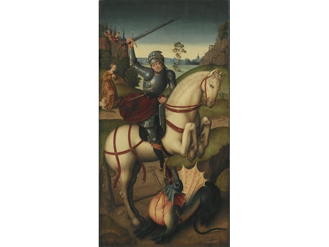 St Catherine ; St George and the Dragon Jan Baegert (Ge