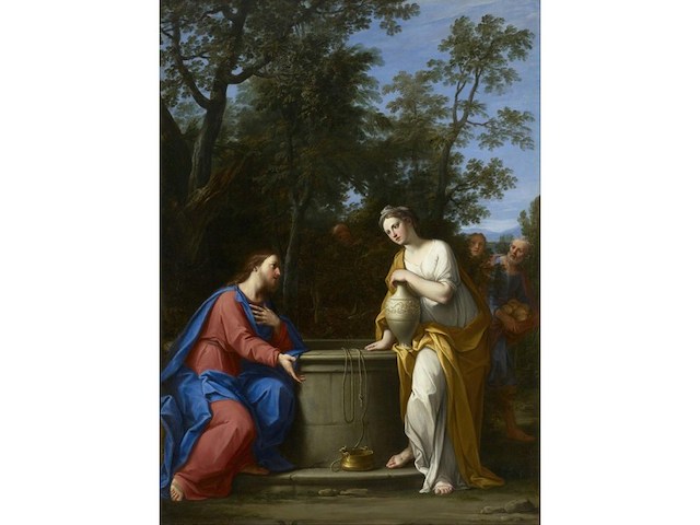 Christ and the Woman of Samaria Marcantonio Franceschin