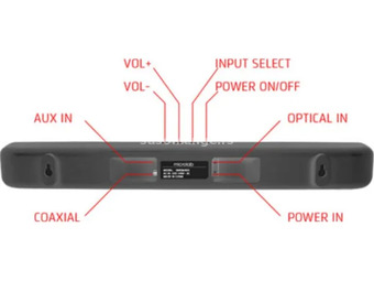 MICROLAB Microlab Onebar04 LED Bluetooth speaker soundbar 2x20W, AUX, Optical, Coaxial, Daljinski...