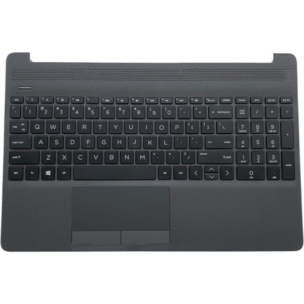 Palmrest (C Cover) sa tastaturom za laptop HP 250 255 256 G8 15-DW tamno sivi/crni