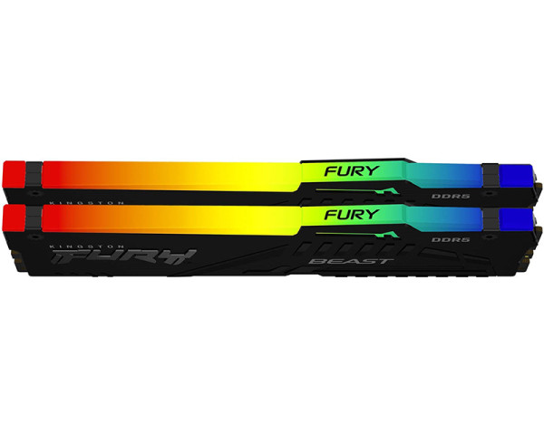 KINGSTON DIMM DDR5 64GB (2x32GB kit) 6400MTs KF564C32BBAK2-64 FURY Beast Black XMP