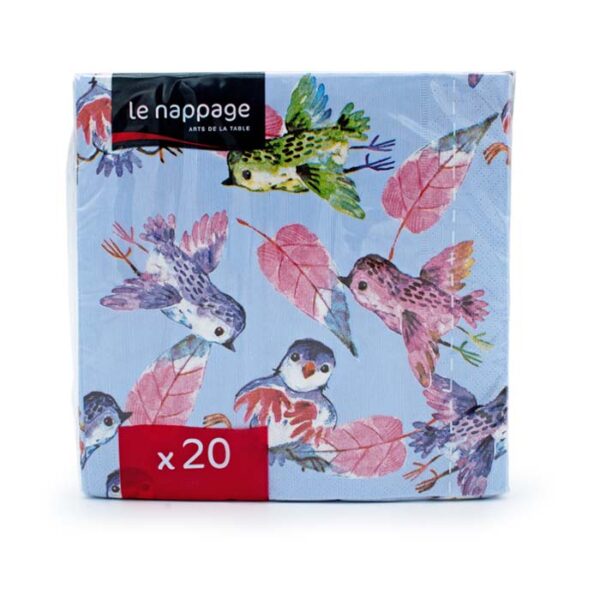 Salvete troslojne 33×33 1/20 Country Birds