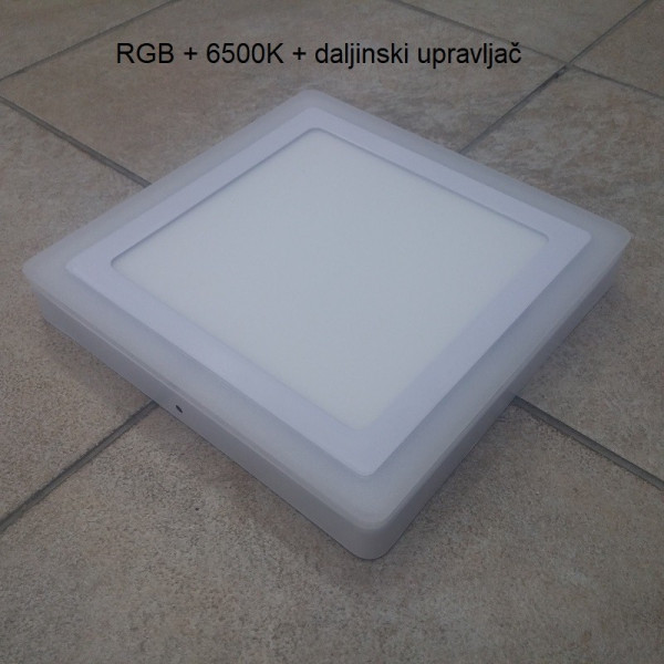 RGB Led panel nadgradni MP18NK-RGB 18W + 6W + daljinski 24 tastera