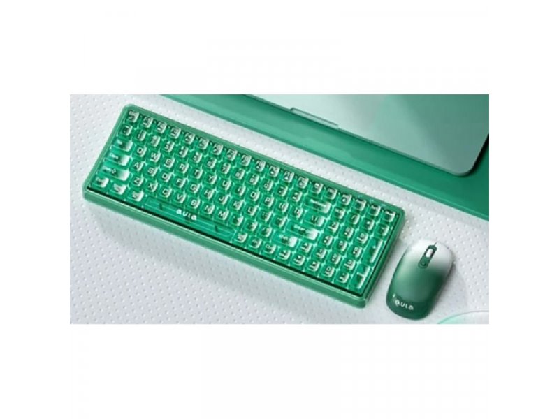 AULA AC210 GREEN COMBO, BEŽIČNI TASTATURA I MIŠ