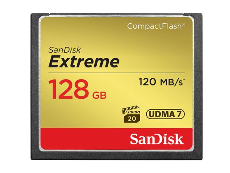 SANDISK COMPACT FLASH CARD.128GB EXTREME SDCFXSB-128G-G46