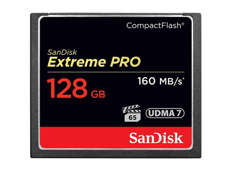 SANDISK COMPACT FLASH CARD.128GB EXTREME PRO SDCFXPS-128G-X