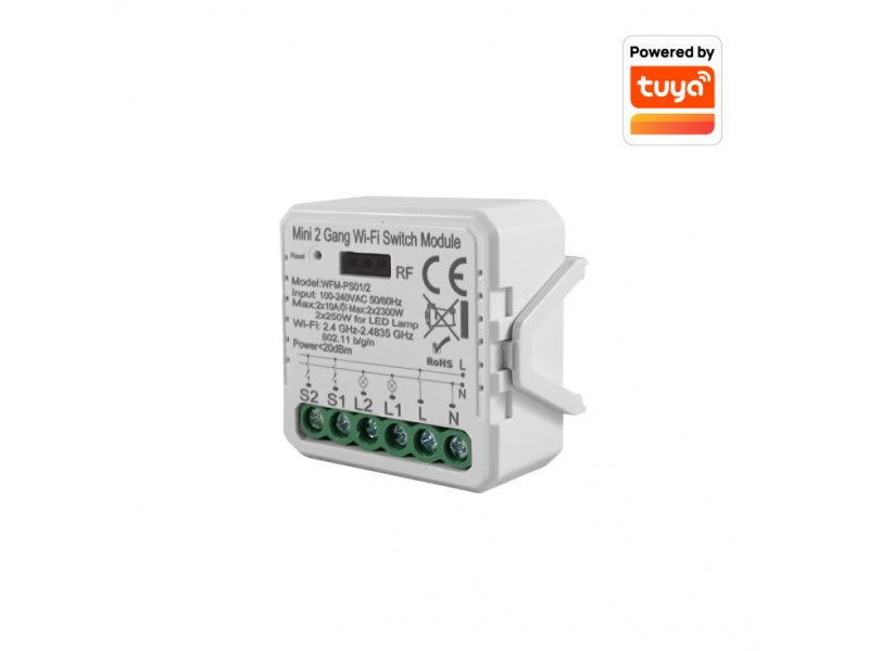 ELEMENTA WI-FI SMART PREKIDAČ-MODUL, 2X10A WFM-PS01/2