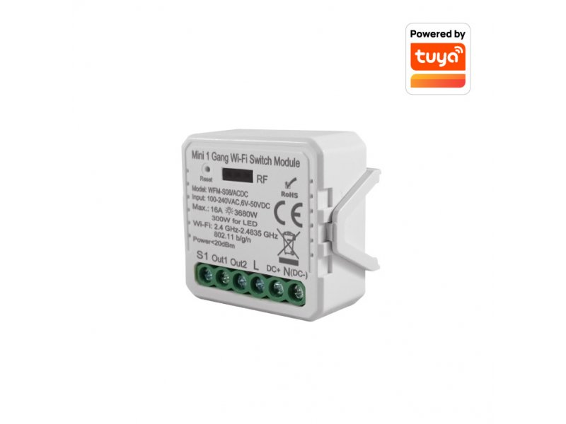 ELEMENTA WI-FI SMART PREKIDAČ-MODUL, 1X16A WFM-S08/ACDC