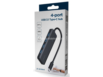 GEMBIRD UHB-CM-U3P4P-01 Gembird 4-port USB 3.1 (Gen 1) Type-C HUB