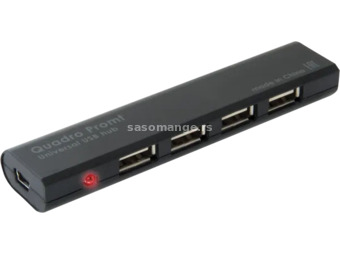 USB Hub 4 port Defender 2.0 Black Quadro Promt