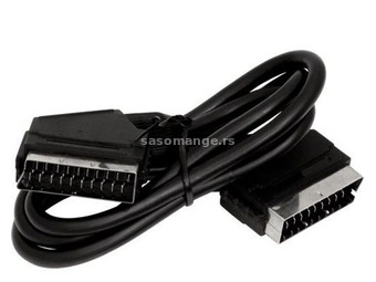 E-GREEN Kabl Scart M/M 1.5m crni