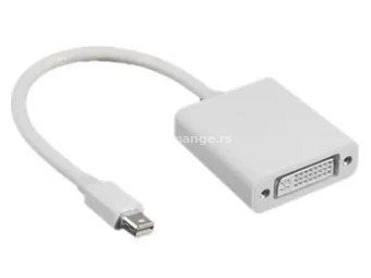 FAST ASIA Adapter - konvertor Mini DisplayPort (M) - DVI (F) beli