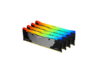 DIMM DDR4 128GB (4x32GB kit) 3600MT/s KF436C18RB2AK4/128 FURY Renegade RGB Black XMP