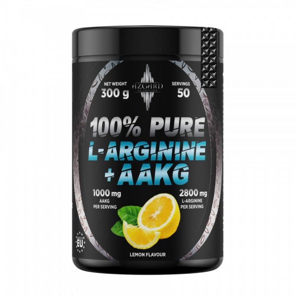 AZGARD 100% PURE L-ARGININE + AAKG 300G - Lemon
