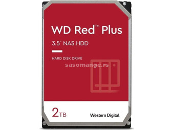 HDD WD 2TB WD20EFPX 5400rpm 256MB RED Plus NAS