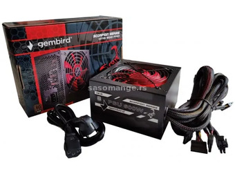 GEMBIRD GMB-600-PRO Gembird napajanje 600W 80+BRONZE, PFC,12cm FAN, 20+4pin, 2x4pin,2x 6+2pin, 5x...