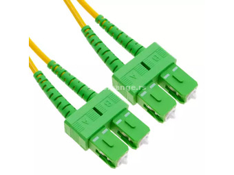 SC-APC / SC-APC singlemode duplex fiber adapter, APC (angle-polished connectors)