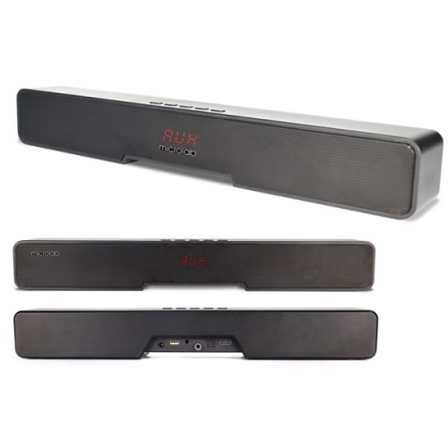 Microlab Onebar02 LED Bluetooth speaker soundbar 2x15W, USB, HDMI, AUX, Optical, Coaxial, black