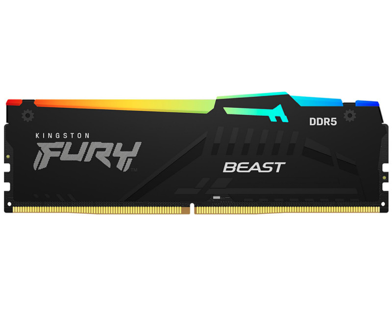 KINGSTON - DIMM DDR5 16GB 6800MT/s KF568C34BBA-16 FURY Beast Black RGB XMP