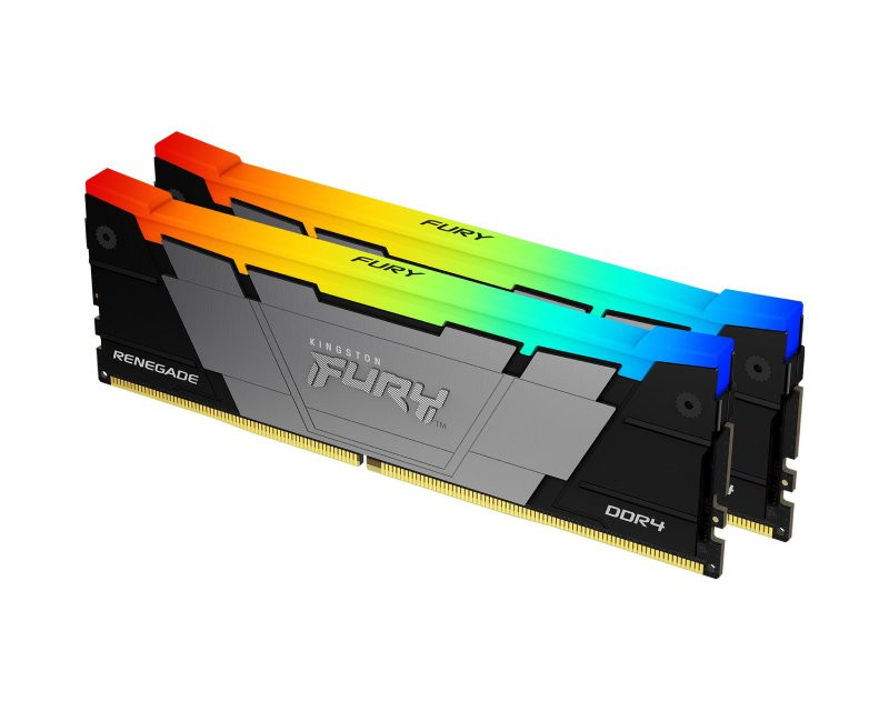 KINGSTON - DIMM DDR4 64GB (2x32GB kit) 3200MT/s KF432C16RB2AK2/64 FURY Renegade Black RGB XMP