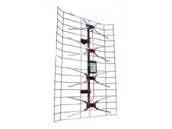 OSTALI Antena TV panel V2.0 Spoljna sa pojacalom, 15-32db, UHF/VHF/DVB-T2 FO-KES