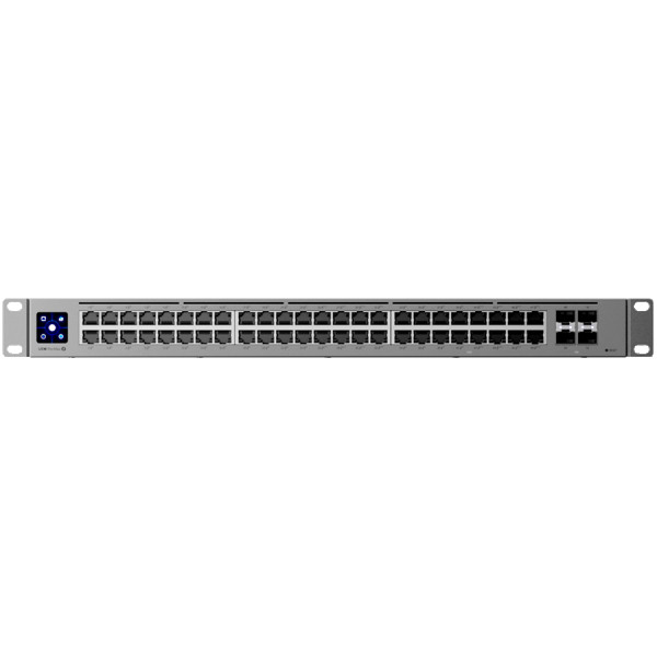 Ubiquiti USW-Pro-Max-48-PoE-EU 48-port, Layer 3 Etherlighting switch with 2.5 GbE and PoE++ output, 16x 2.5 GbE ports including (8) PoE+ an