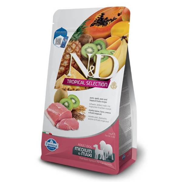 Farmina N&D Tropical Pork Medium&Maxi - 2 kg