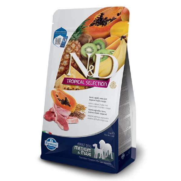 Farmina N&D Tropical Lamb Medium&Maxi - 2 kg