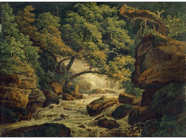 Waterfall Chesant (Waterfall of the Birs) (1805) Peter