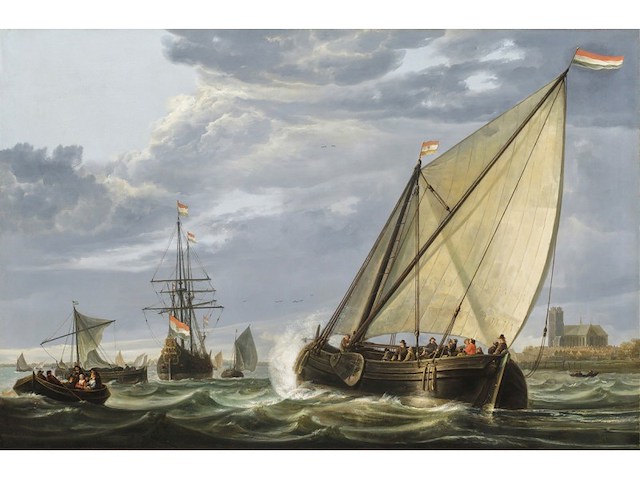Shipping on the Maas, Dordrecht (early 1650s) Aelbert C