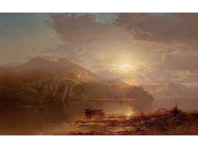 Lake Scene (1876) Arthur Parton (American, 1842-1914)