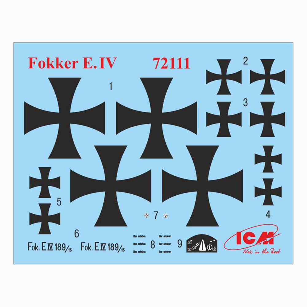 Fokker E.IV WWI German Fighter 1:72